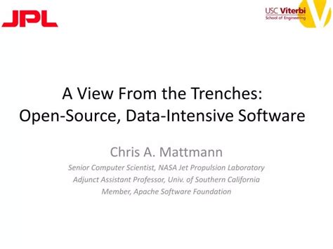 ppt a view from the trenches open source data intensive software