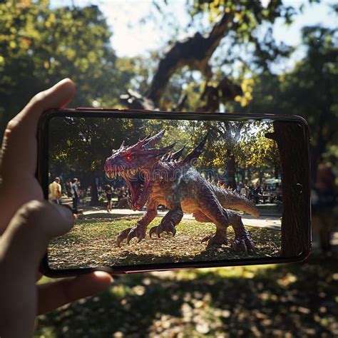an augmented reality ar mobile game where the player interacts with