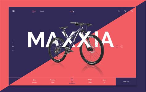 Daily UI Bicycle Landing Page On Behance