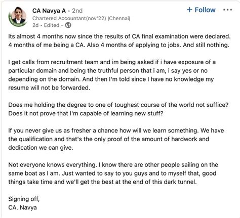 ca rohit kumar pandey posted on linkedin