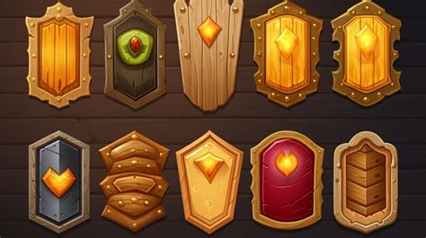 Premium Vector A Set Of Different Kinds Of Armor And Armor