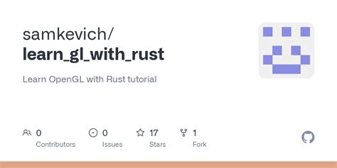Github Samkevichlearnglwithrust Learn Opengl With Rust Tutorial