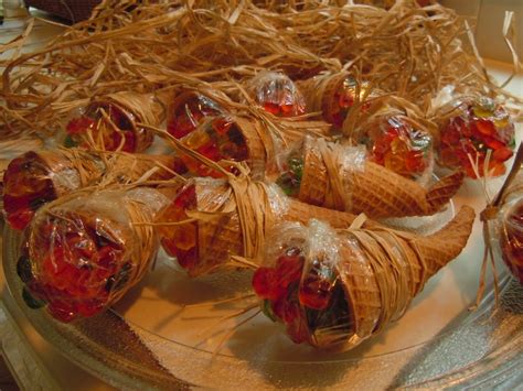 Cute Cornucopia Waffle Cone Treats