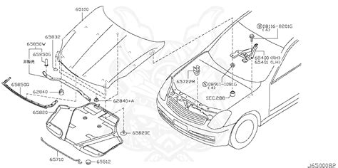 64891-W5000 - Nissan - Fastener Front Door Inside - Nengun Performance
