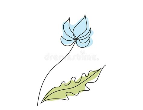 Blue One Leaf Stock Illustrations 13751 Blue One Leaf Stock