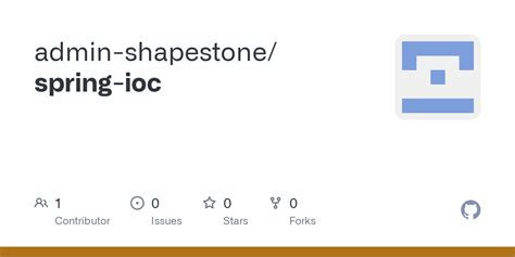 GitHub Admin Shapestone Spring Ioc