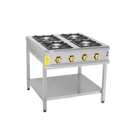 Sönmez Endüstriyel İnoxmaster Taban Raflı Ocak Dörtlü 90x90 Gazlılpg