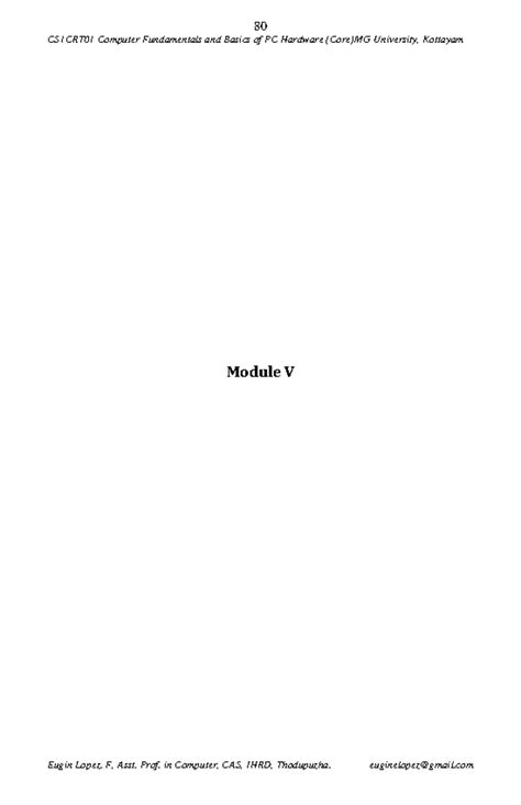 Module 5 Memory Primary Memory Ram Sram Dram Rom Prom Eprom Eeprom Flash Memory