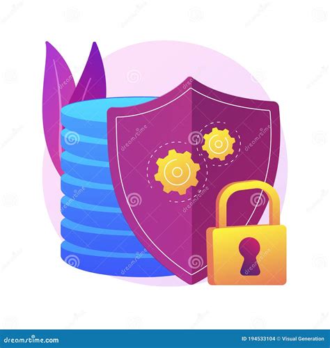 Cyber Security Data Protection Abstract Concept Vector Illustration Stock Vector Illustration