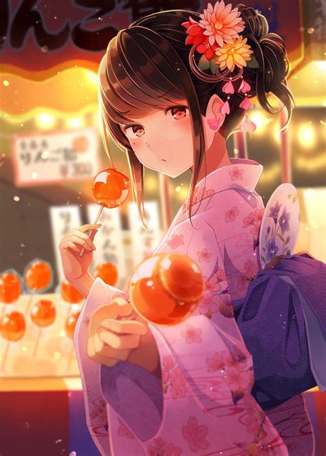Candy Apples Original Ranimegirlsinkimonos