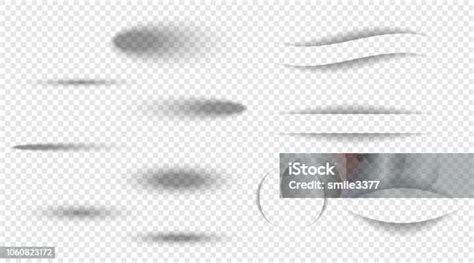 그림자 설정 투명 한 그림자의 집합입니다 투명 한 현실적인 종이 그림자 효과 세트 가장자리에 대한 스톡 벡터 아트 및 기타 이미지 가장자리 개념 개체 그룹 Istock
