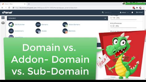 What Is Difference Between Domain Vs Subdomain Vs Addon Domain CPanel Tutorial YouTube