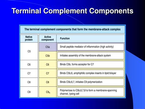 PPT Complement And Mediators Of Inflammation PowerPoint Presentation ID