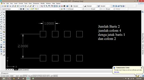 Menggunakan Perintah Array Pada Autocad Cad Of Autocad
