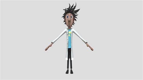 Flint Lockwood For Sfm Mmd High Poly Download Free 3d Model By