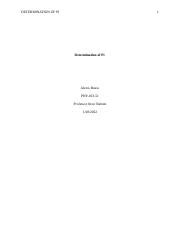 Dermination Of Pi Lab Docx DETERMINATION OF PI Determination Of Pi Alexis Russo PHY