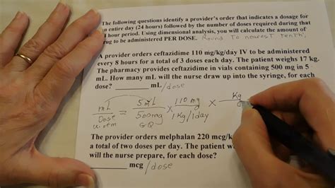 Dosage Calculation Using The Dimensional Analysis Method Images