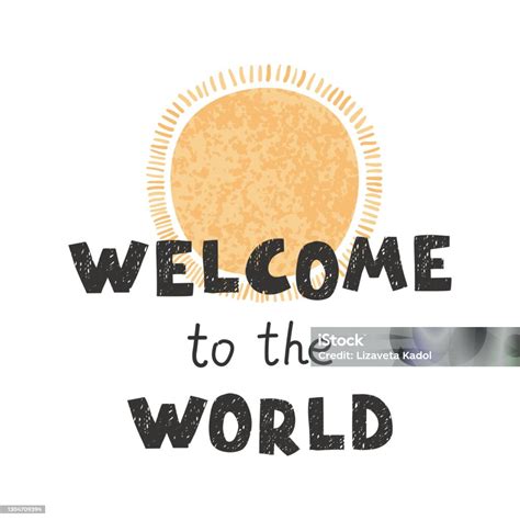 세계에 웰컴 글자를 가진 재미있는 손으로 그린 보육 포스터 0명에 대한 스톡 벡터 아트 및 기타 이미지 0명 귀여운 그래픽 프린트 Istock