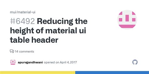 Reducing The Height Of Material Ui Table Header Issue Mui Material Ui Github