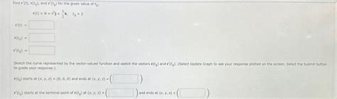 Solved Find R T R T0 And R T0 For The Given Value Of T0 Chegg Com