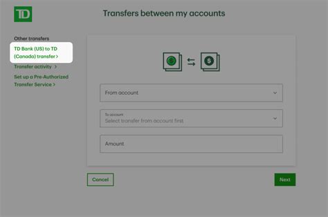 How To Transfer Money From Td Bank Us To Td Canada On Easyweb
