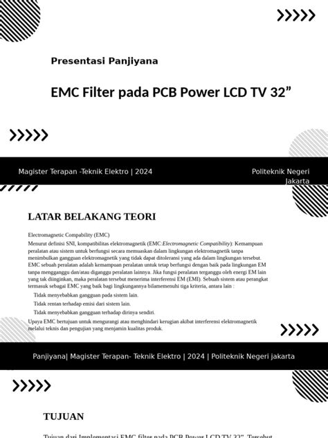 Emc Filter Pcb Power Lcd Tv Presentation1 [autosaved] Pdf