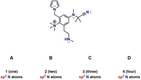 Solved Identify How Many N Nitrogen Atoms Have Sp3