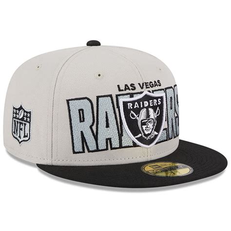 Mens New Era Stone Black Las Vegas Raiders 2023 Nfl Draft On Stage