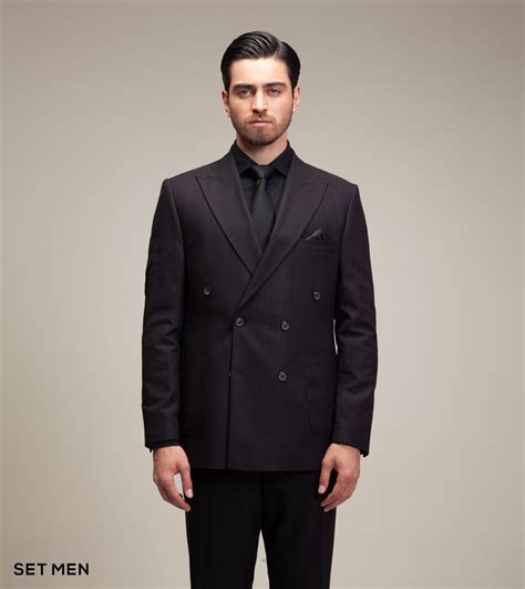 کت و شلوار دیپلمات دبل برست پوشاک مردانه ست من