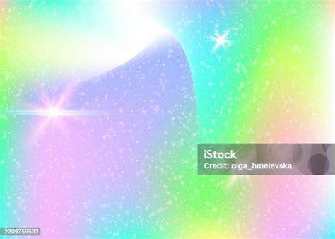 요정 배경 옐로우 레인보우 초대장 마법 패턴 홀로그램 우주 메쉬 초록색 흐릿한 홀로그램 블루 스파클 그라디언트 유니콘 질감입니다 귀여운 요정 배경입니다 1980년에 대한