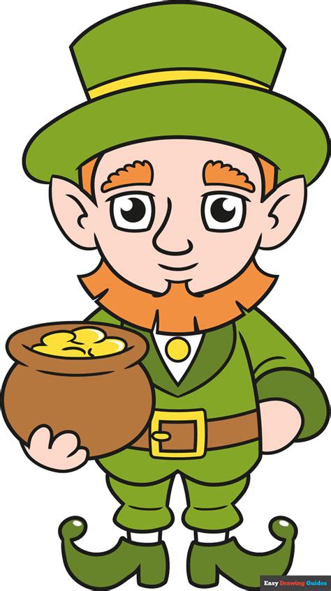 How To Draw A Leprechaun Pot Of Gold