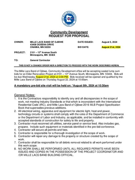 Fillable Online Rfp And Bid Form Fax Email Print Pdffiller