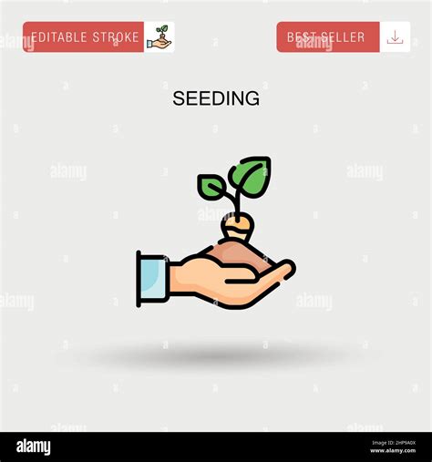 Seeding Simple Vector Icon Stock Vector Image And Art Alamy