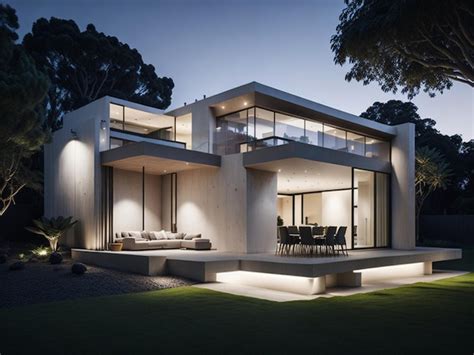 Premium Ai Image Big Modern Beautiful House