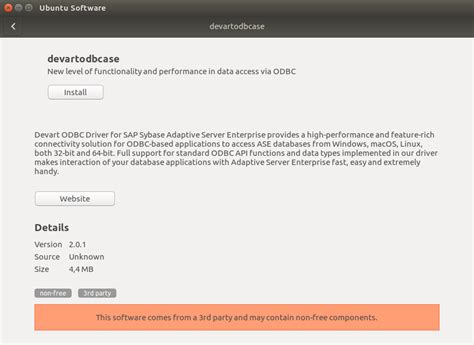Installing On Linux DEB ODBC Driver For SAP ASE