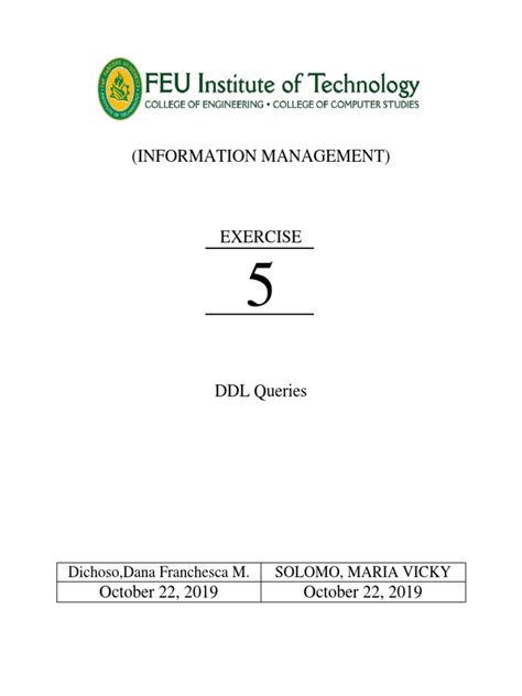 Ccs0014 Lab Exercise 5 Pdf