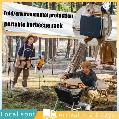 Portable Bbq Grill Outdoor Folding Barbecue Outdoor Charcoal Grill Bbq