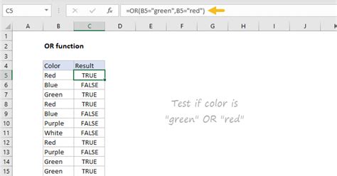 Excel Or Function Exceljet