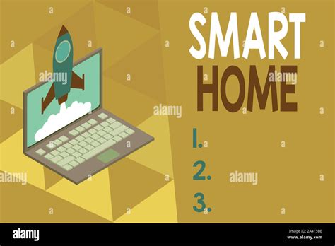 Writing Note Showing Smart Home Business Concept For Automation System Control Lighting Climate