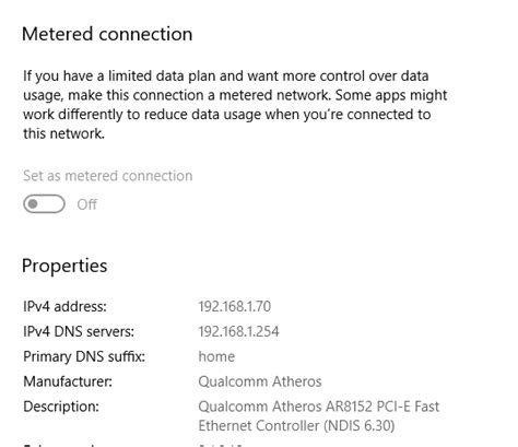 Setting A Metered Connection For Ethernet Solved Windows 10 Forums