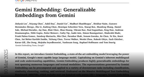 Paper Page Gemini Embedding Generalizable Embeddings From Gemini