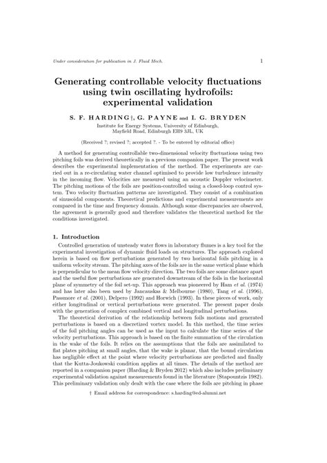 Pdf Generating Controllable Velocity Fluctuations Using Twin