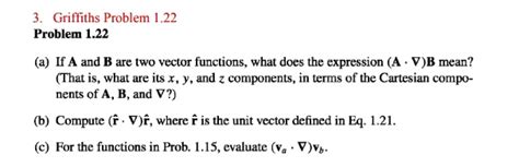 3 Griffiths Problem 122 Problem 122 A If A And B Are Two Vector