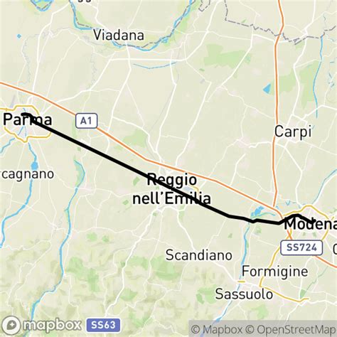 Parma Modena 3o Tratto Brescia Firenze Mappa Percorso Ciclabile