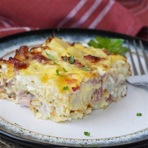 Ham Potato And Egg Breakfast Casserole A Food Lovers Kitchen