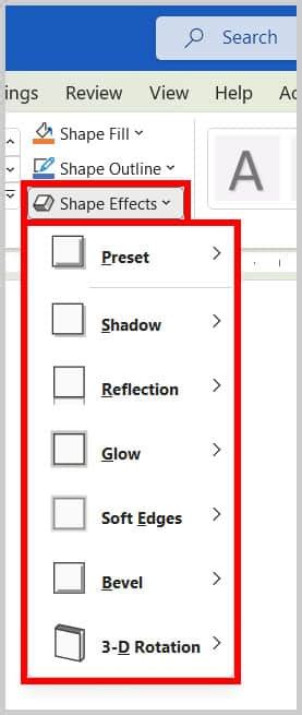 How To Insert And Modify Shapes In Microsoft Word Pc And Mac
