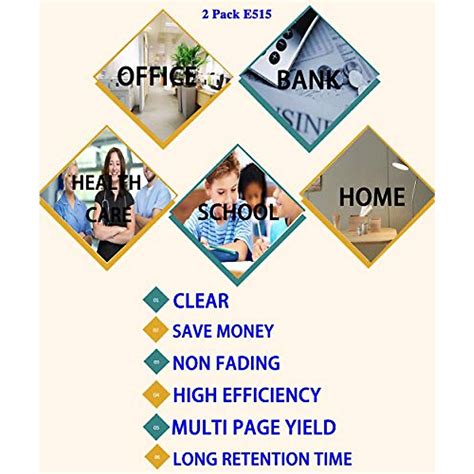 2 Pack Black Compatible Colorprint E515dw Toner Cartridge Replacement For Dell E310dw E310