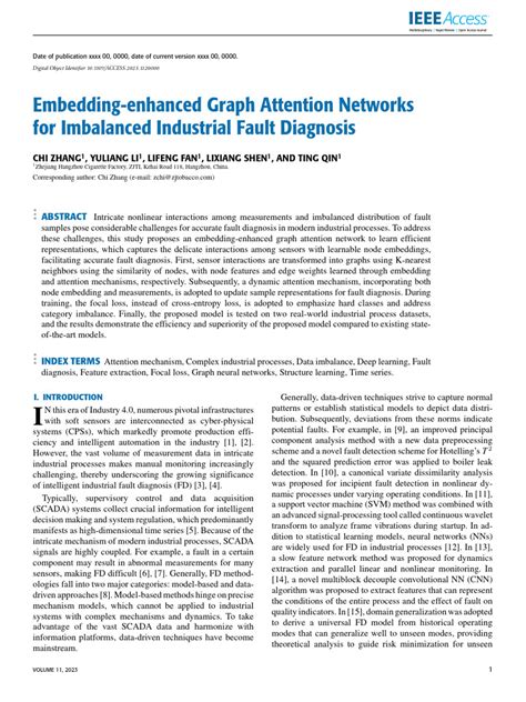 Embedding Enhanced Graph Attention Networks For Imbalanced Industrial Fault Diagnosis Pdf