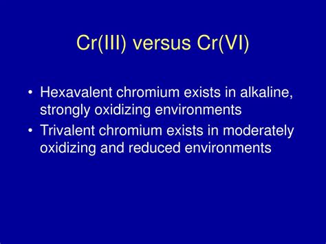 Ppt Speciation Of Chromium Powerpoint Presentation Free Download Id 224133