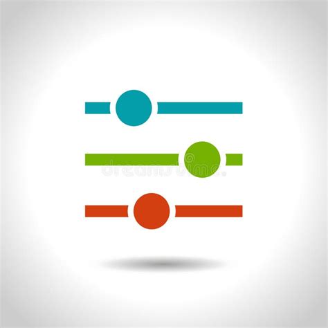 Filter Control Settings Icon Illustration For Websites And Mobile Minimalistic Flat Design